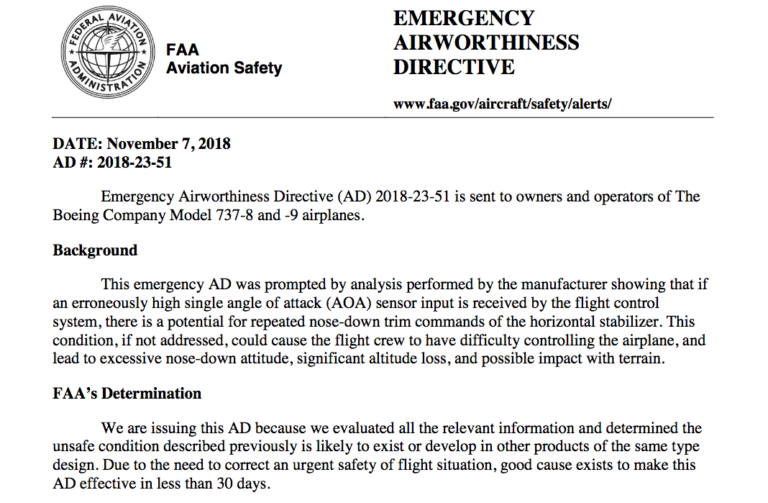 FAA Issues Emergency AD for Boeing 737-8 and -9 | Aviation Maintenance ...