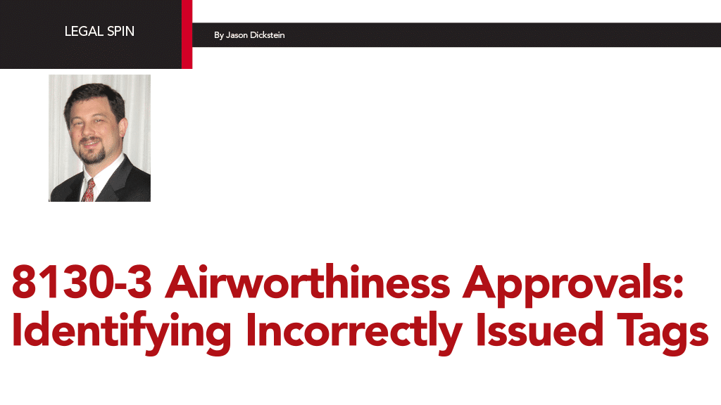 8130-3 Airworthiness Approvals: Identifying Incorrectly Issued Tags ...