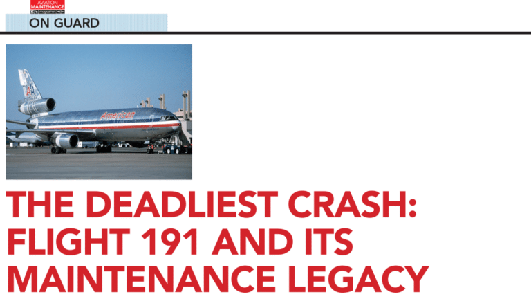 The Deadliest Crash: Flight 191 and its Maintenance Legacy | Aviation ...